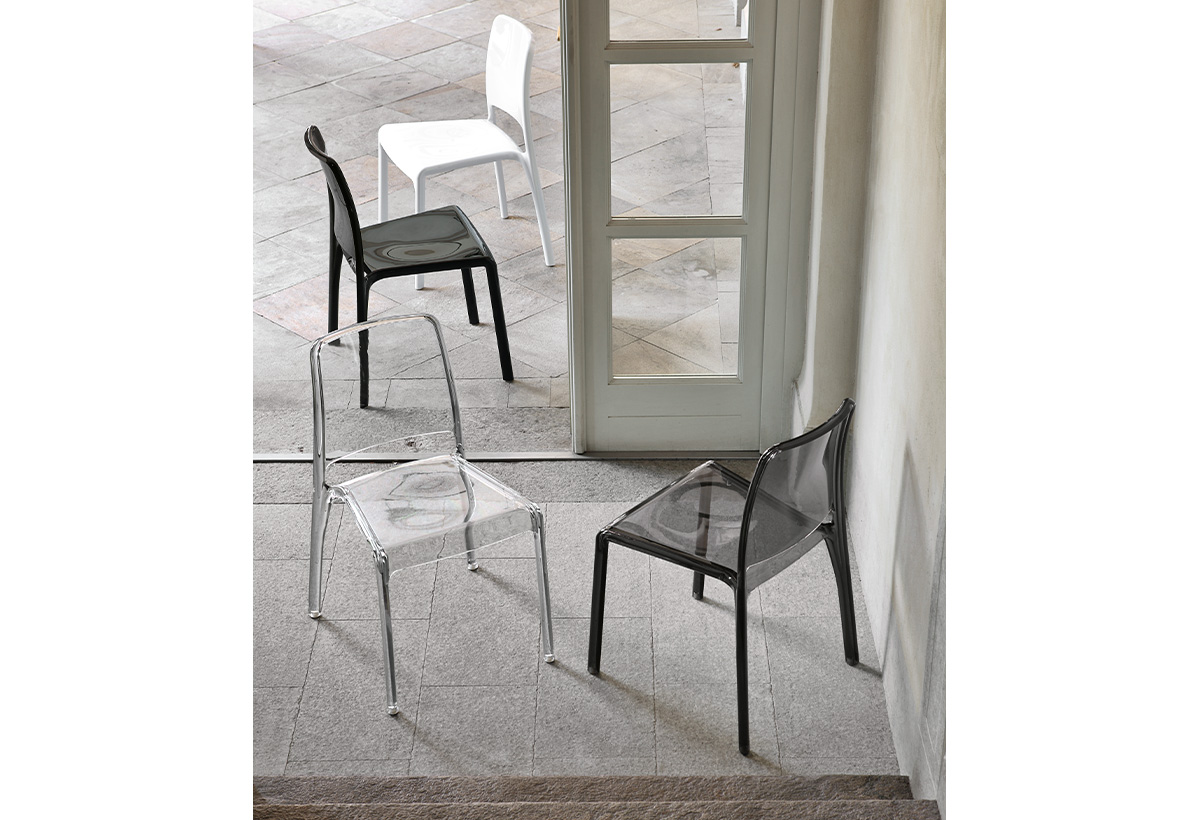 Sedia in policarbonato impilabile Futura – Target Point